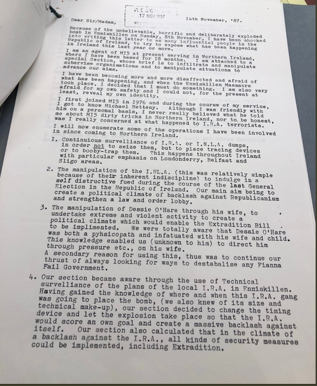 Here Is That ‘MI5 Letter’ – Make Of It What You Will | The Broken Elbow