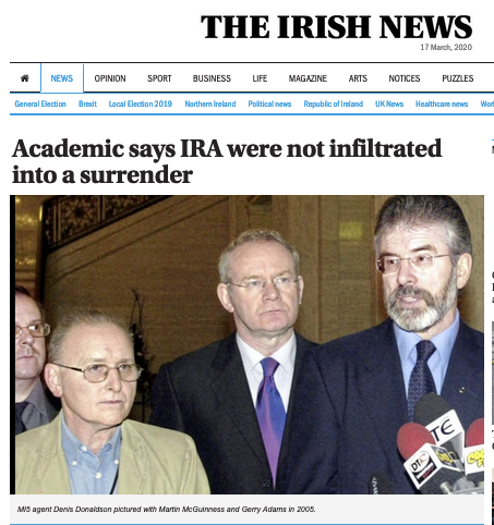 An Observation On That Thesis About IRA Informers & The Peace Process ...